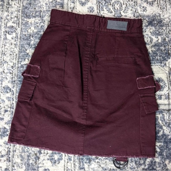 Carmar | Skirts | Nwt Carmar Dark Purple Cargo Utility Mini Skirt | Poshmark